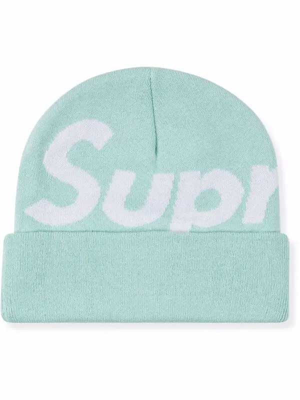 Supreme Big Logo Beanie - Blue
