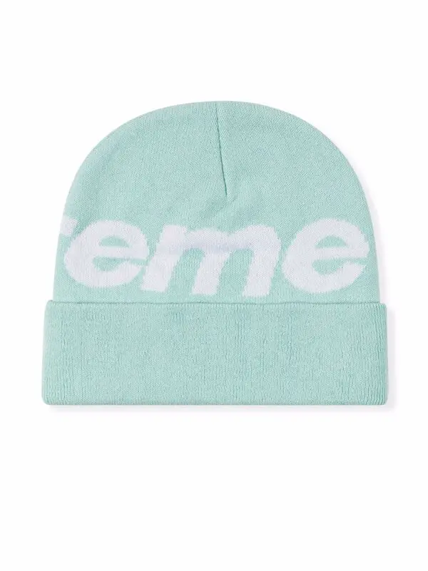 Supreme Big Logo Beanie - Blue