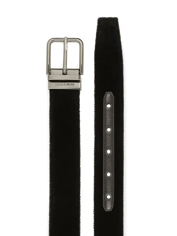 Dolce & Gabbana Buckled Velvet Belt