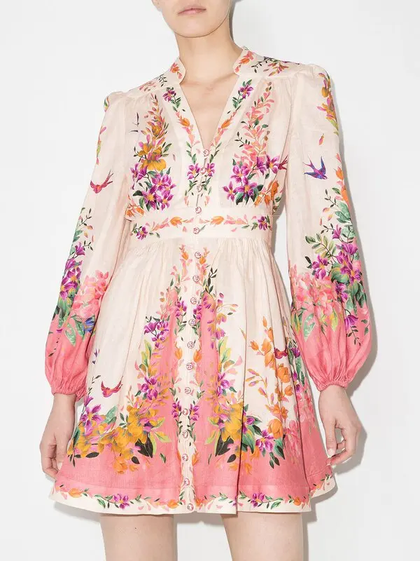 Zimmermann Tropicana Floral-print Mini Dress