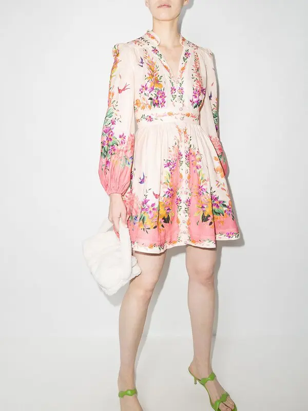 Zimmermann Tropicana Floral-print Mini Dress