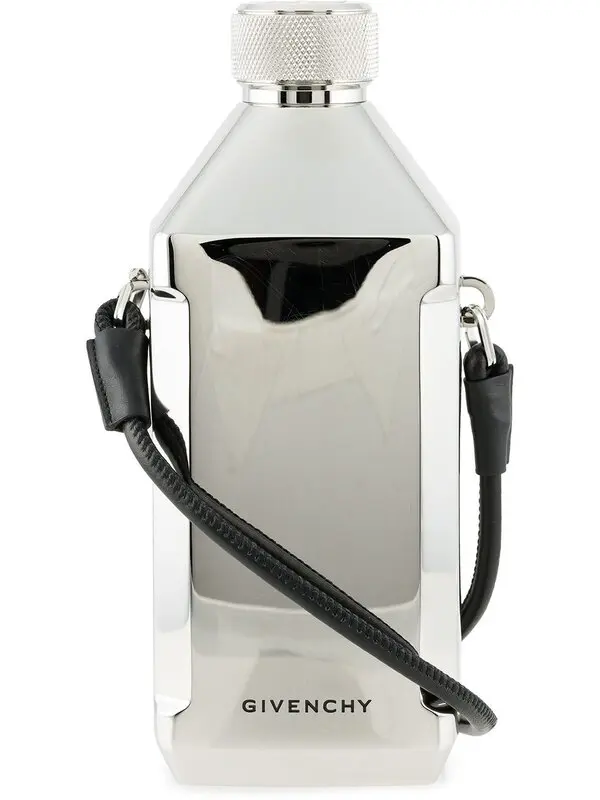 Givenchy Metal Logo Print Bottle In Silver - 35% Off | Editorialist