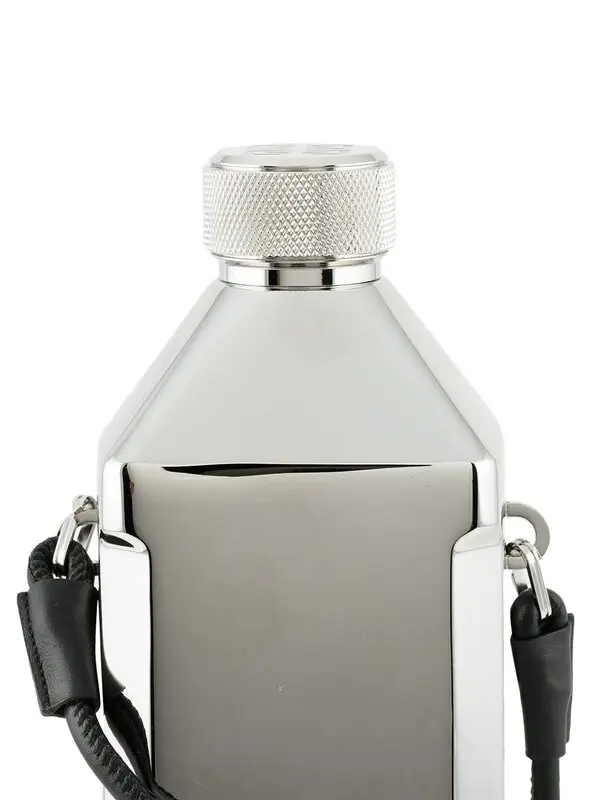 Givenchy ジバンシィ シルバー ボトル タンブラー Givenchy Metal Logo Print Bottle In Silver - 35% Off | Editorialist