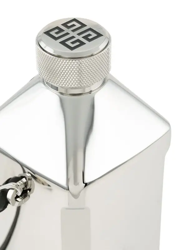 Givenchy Metal Logo Print Bottle In Silver - 35% Off | Editorialist