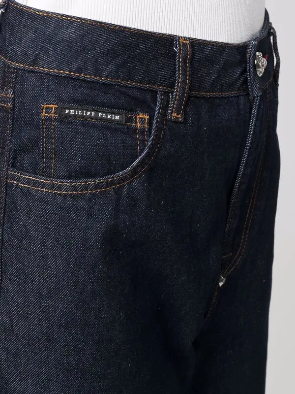 Philipp Plein Iconic Loose Fit Jeans - Blue