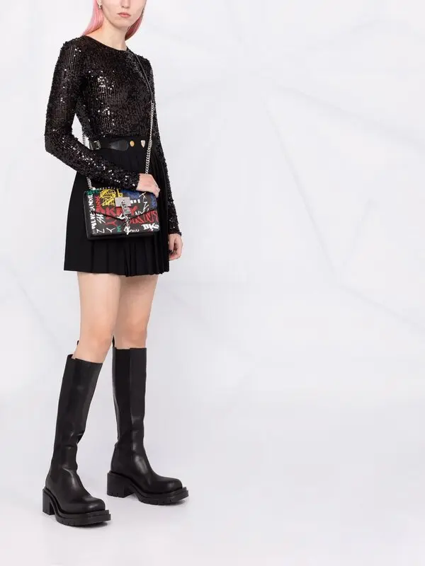 Dkny Small Elissa Graffiti-print Crossbody Bag