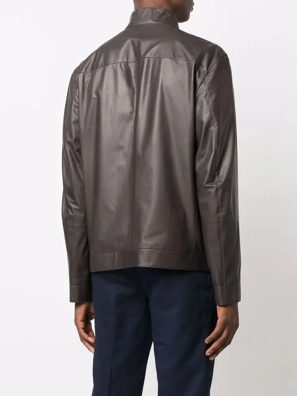 Brunello Cucinelli Zip-up Leather Jacket