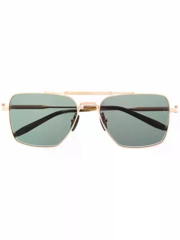 AKONI Eos Square-frame Sunglasses - Gold