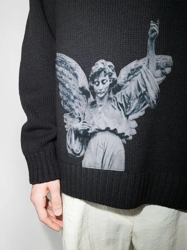 Undercover Sculpture-print Intarsia Jumper