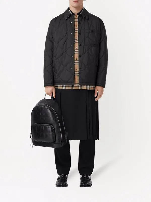 Burberry Reversible Quilted Overshirt With Vintage Check Lining