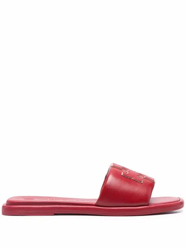 Tory Burch Leather Slip-on Sandals