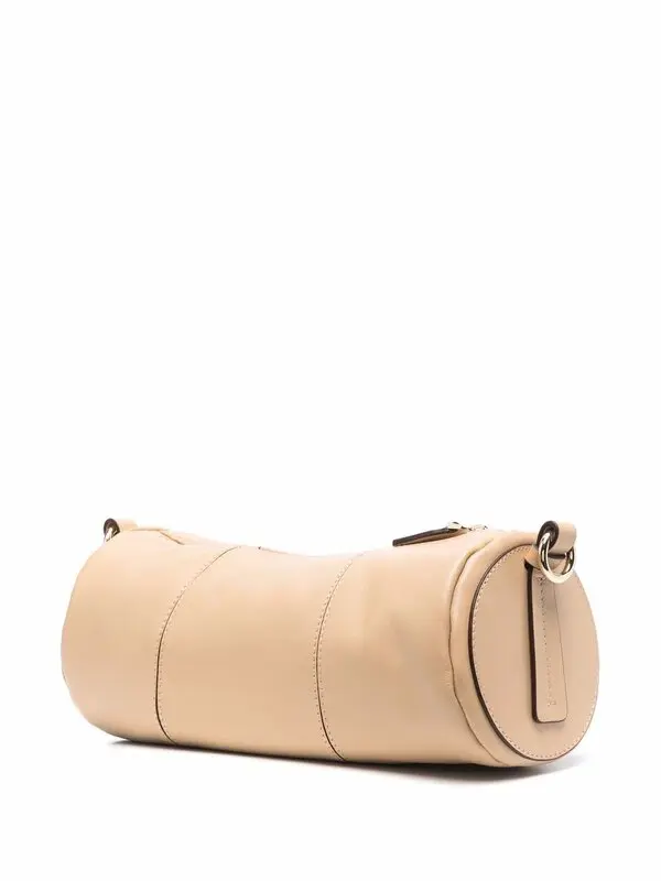 Manu Atelier Chain-link Leather Barrel Bag