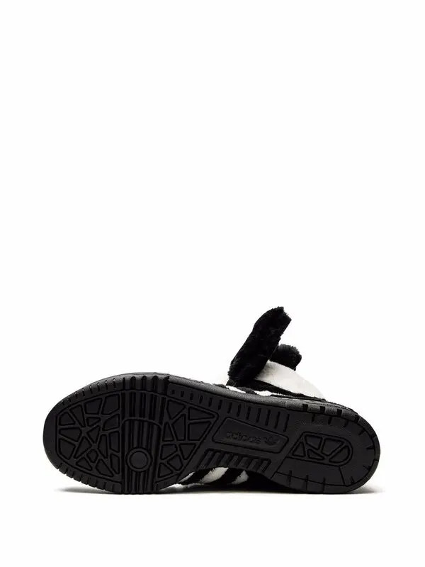 Adidas X Jeremy Scott Panda Bear Sneakers - Black | Editorialist