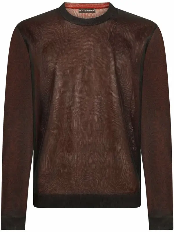 Dolce & Gabbana Two-tone Fine-knit Jumper