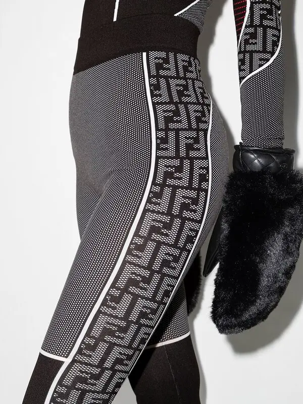 Fendi Ff-motif Seamless Performance Leggings