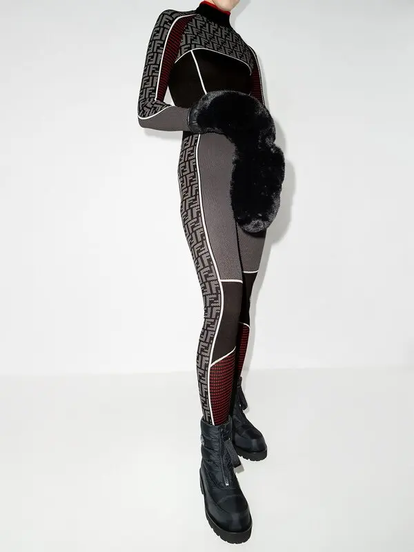 Fendi Ff-motif Seamless Performance Leggings