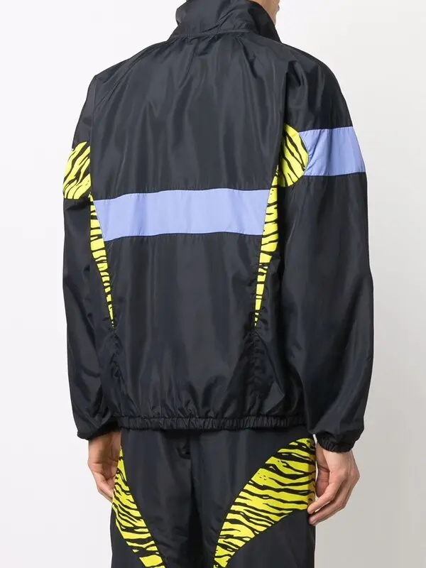 Moschino Panelled Zebra Windbreaker