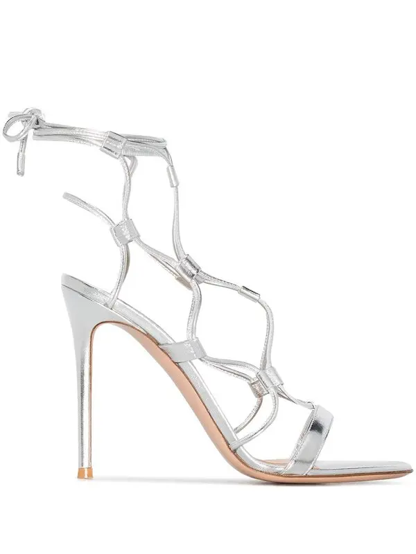 GIANVITO ROSSI Giza 120mm Leather Sandals