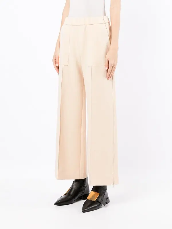 JIL SANDER Wide-leg Wool Trousers
