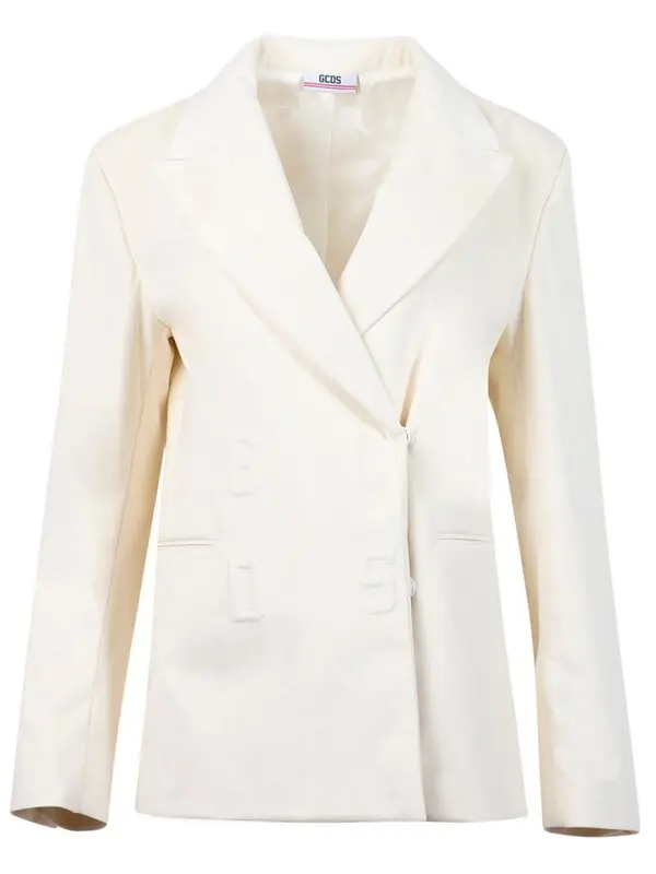 Gcds Alcantara Blazer - White