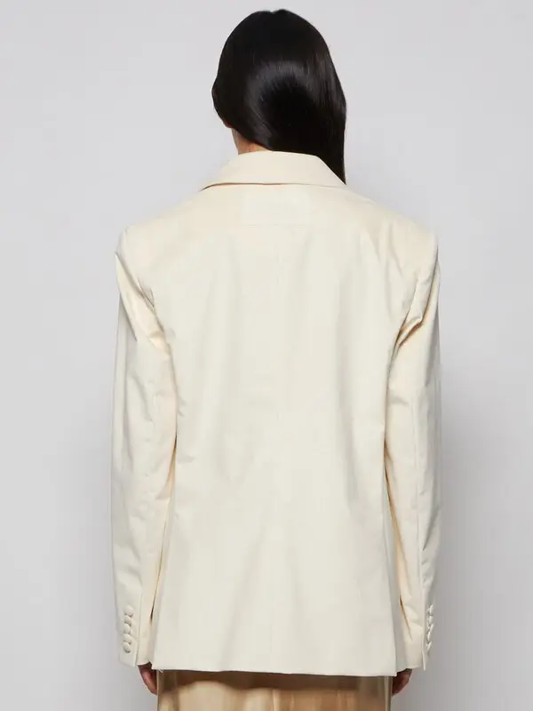 Gcds Alcantara Blazer - White