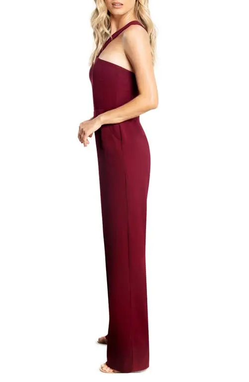 Dress The Population Filippa One-shoulder Jumpsuit