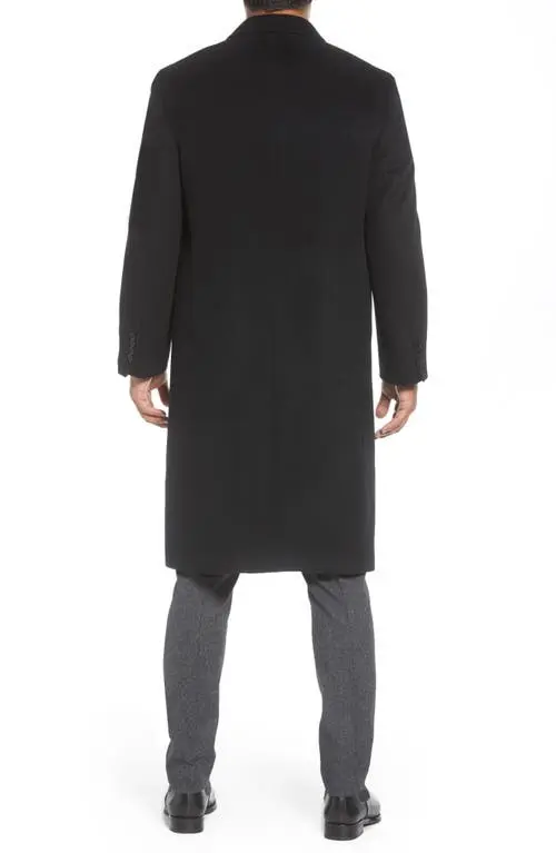 Hart Schaffner Marx Stanley Classic Fit Wool & Cashmere Overcoat