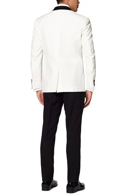 Opposuits Pearly Two-piece Suit & Bow Tie - White