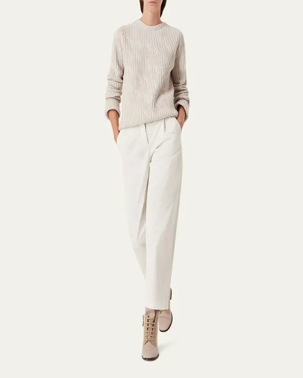 Giorgio Armani Alashan Ribbed Cashmere Sweater