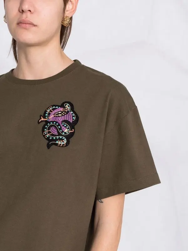Etro Beaded Motif-patch Oversized T-shirt