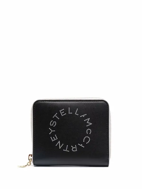 Stella McCartney Stella Logo Zip-around Wallet - Black