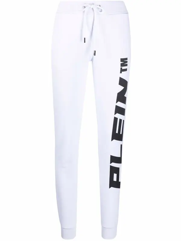 Philipp Plein Logo-print Cotton Joggers - White
