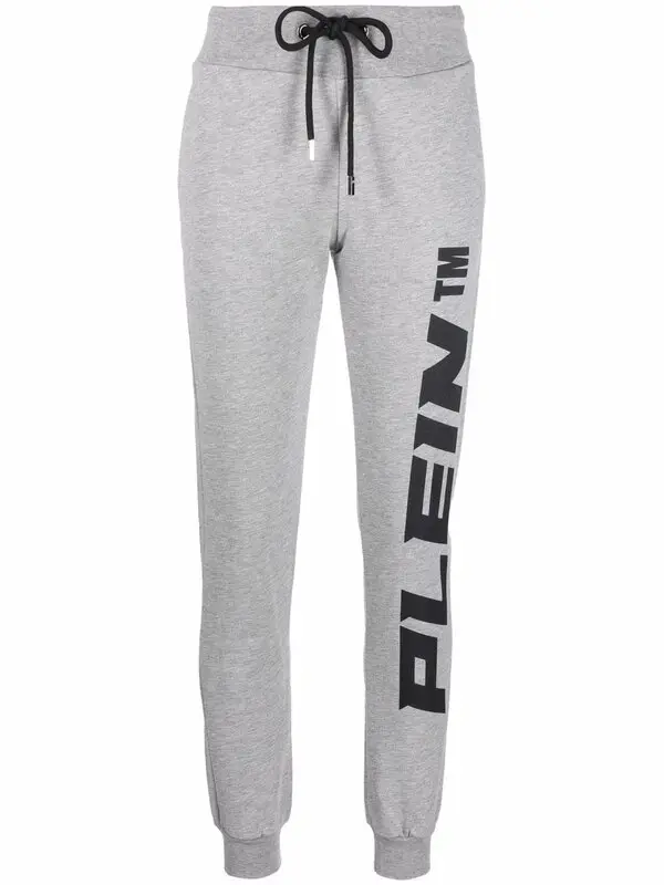 Philipp Plein Logo-print Jersey Joggers - Grey