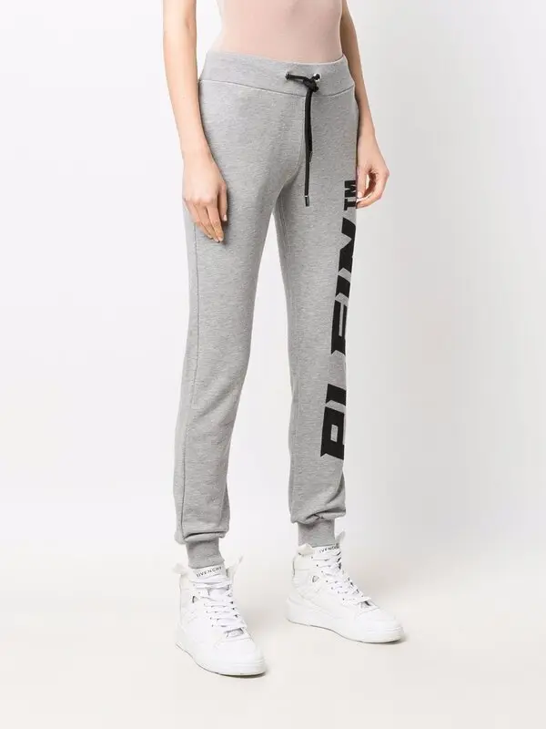 Philipp Plein Logo-print Jersey Joggers - Grey