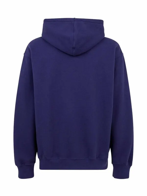 Supreme Denim-print Logo Hoodie