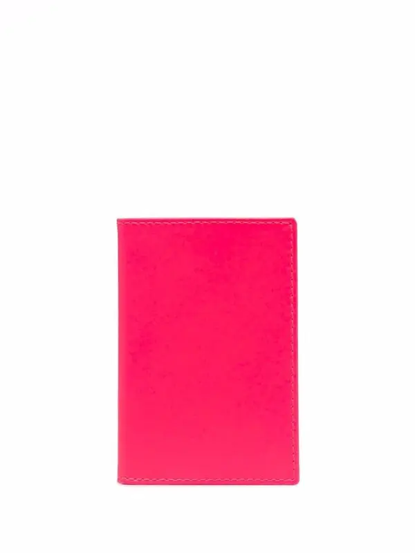 Comme Des Garçons Color-block Folding Wallet - Pink