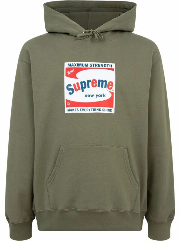 Supreme Graphic-print Hoodie - Green