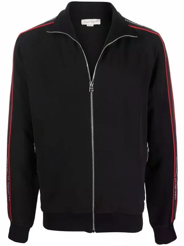 Alexander McQueen Logo-print Track Jacket - Black