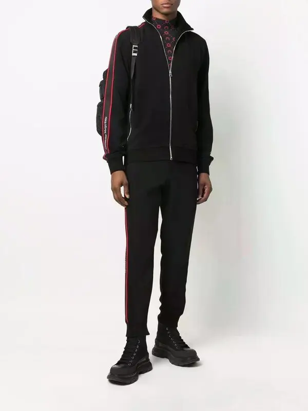 Alexander McQueen Logo-print Track Jacket - Black
