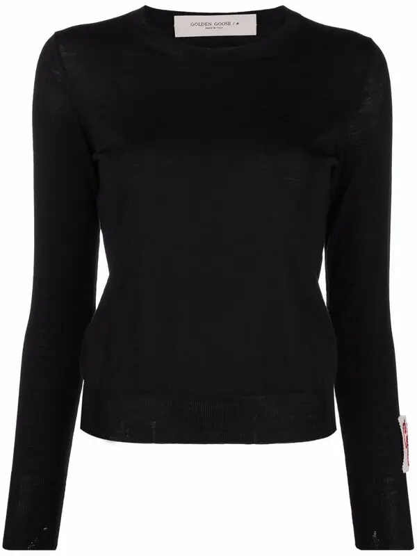 GOLDEN GOOSE Logo-patch Wool Jumper