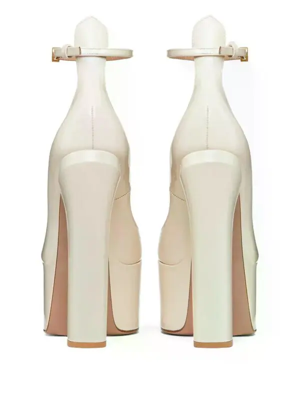 Valentino Garavani Tan-go Platform Pumps - Neutrals