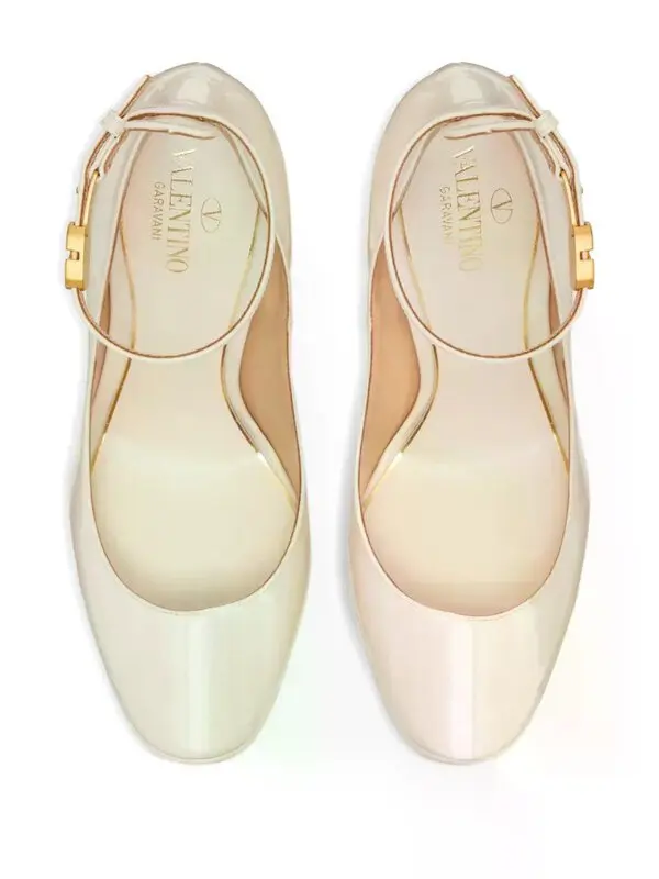 Valentino Garavani Tan-go Platform Pumps - Neutrals