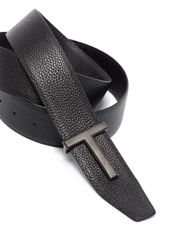 TOM FORD T Logo-buckle Reversible Leather Belt