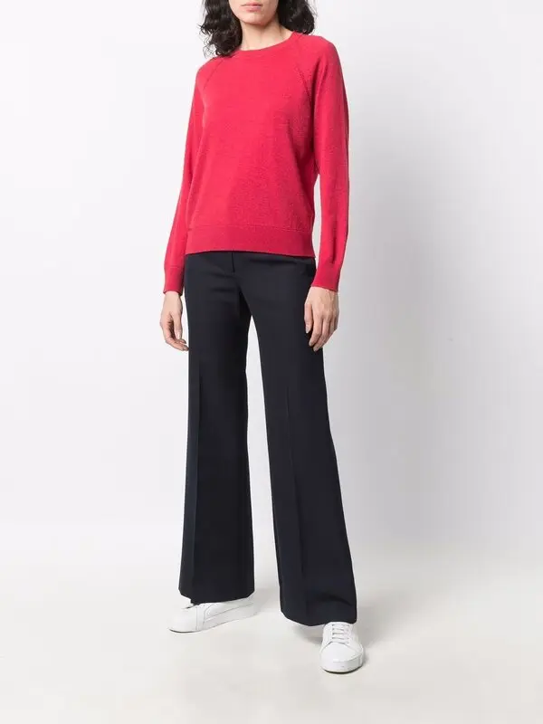 BARRIE Fine-knit Cashmere Jumper - Red