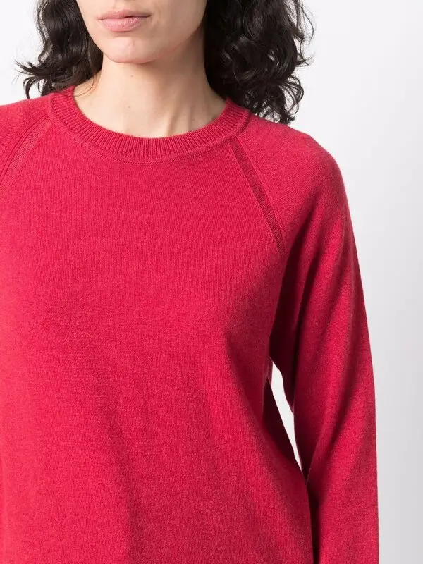 BARRIE Fine-knit Cashmere Jumper - Red