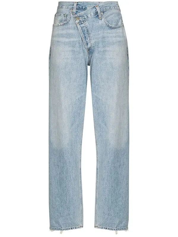AGOLDE Criss Cross Straight-leg Jeans