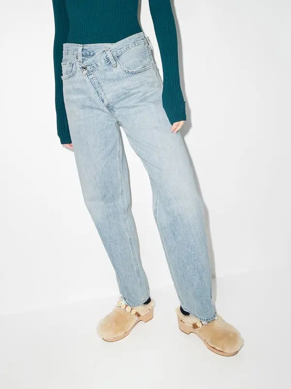 AGOLDE Criss Cross Straight-leg Jeans