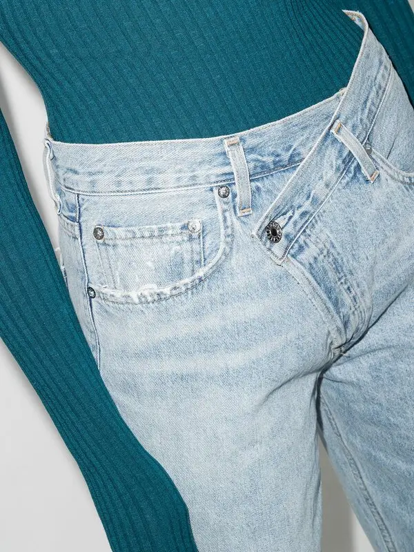 AGOLDE Criss Cross Straight-leg Jeans