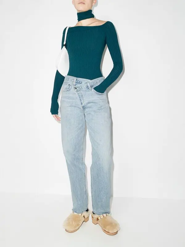 AGOLDE Criss Cross Straight-leg Jeans