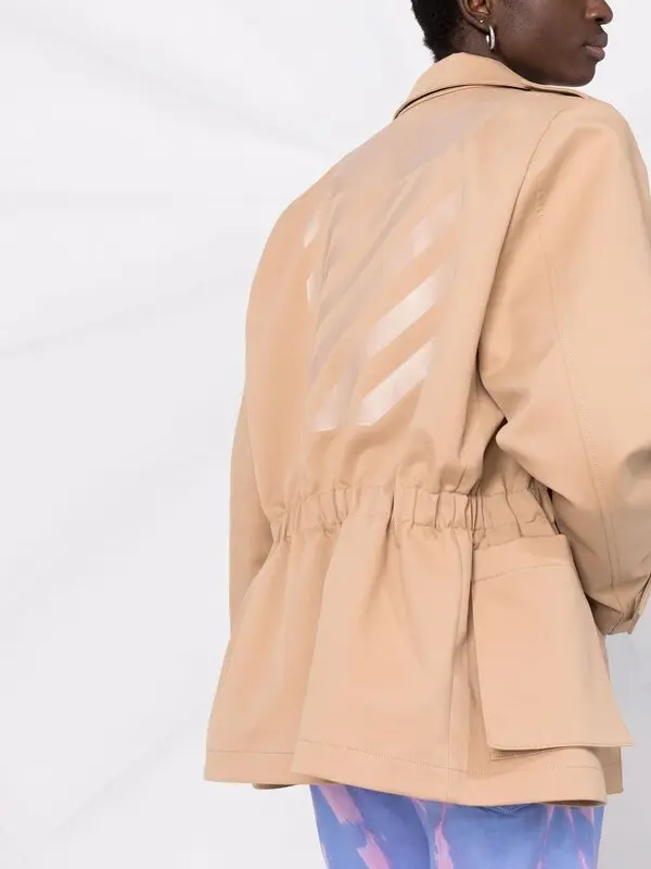 Off-White Diag-stripe Print Jacket